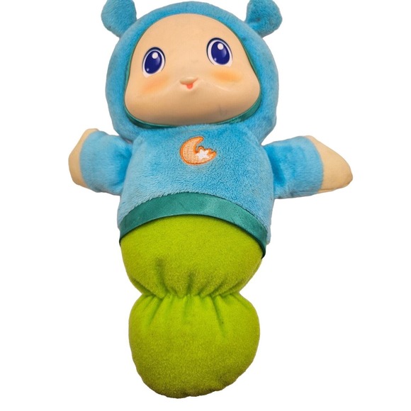 Hasbro | Toys | Hasbro Glow Worm Plush 21 Green Blue Lights Up | Poshmark